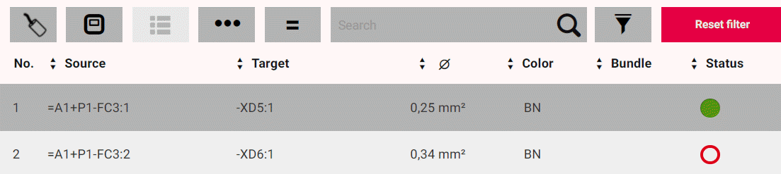 Connection list: Basics